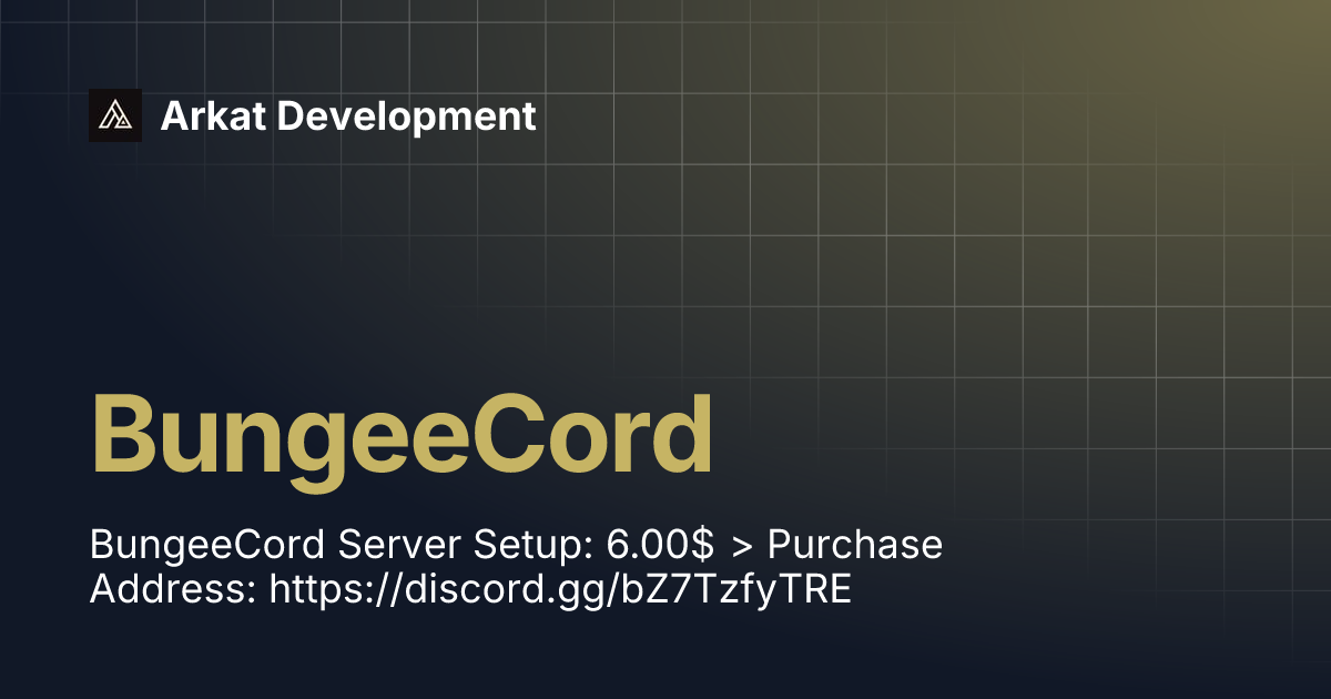 BungeeCord | Arkat Development